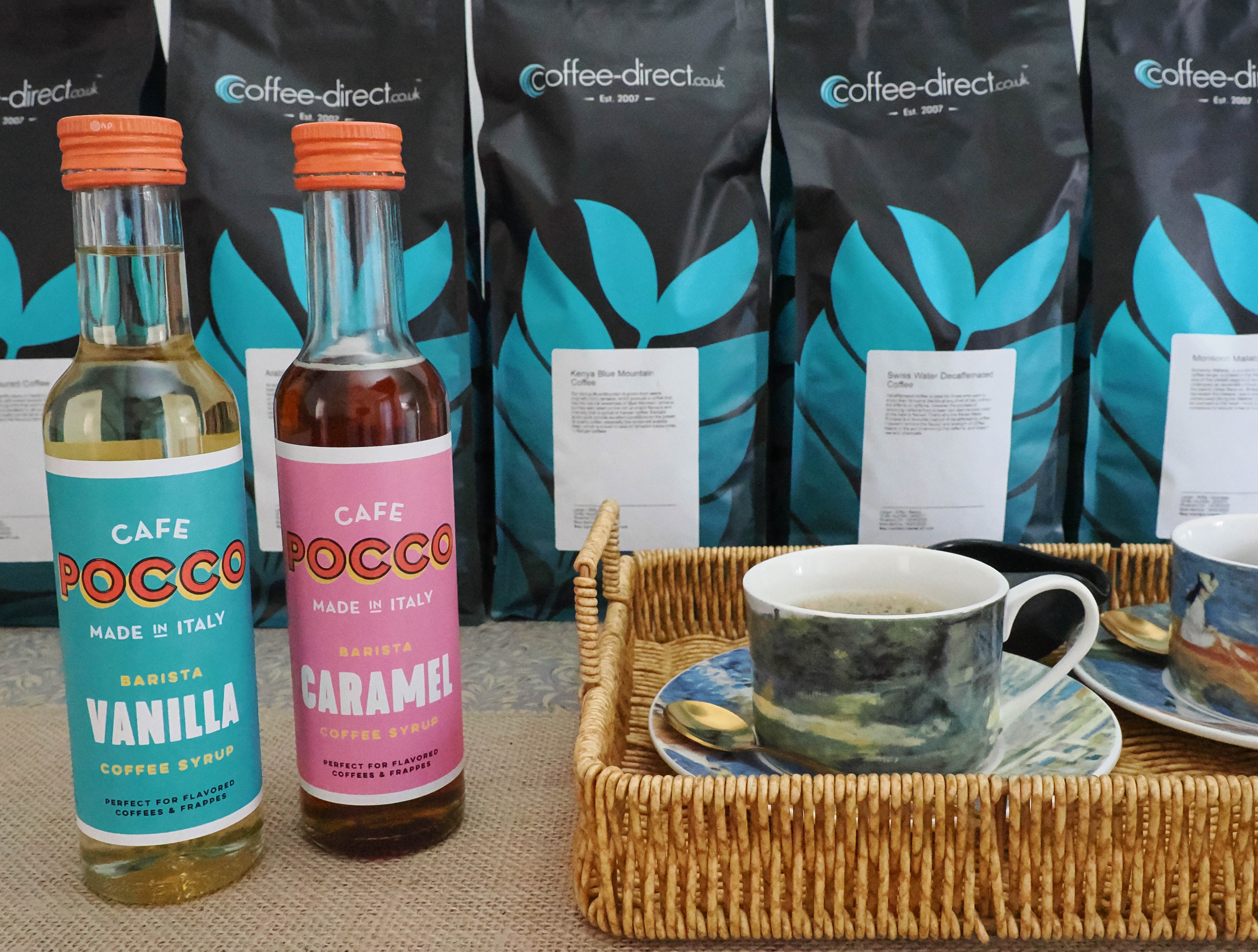 Cafe Pocco Barista Coffee Syrup Set – Coffee-Direct.co.uk