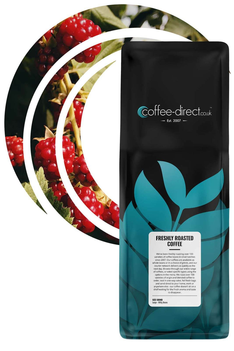 Raspberry Coffee – Flavoured Beans – Coffee-Direct.co.uk